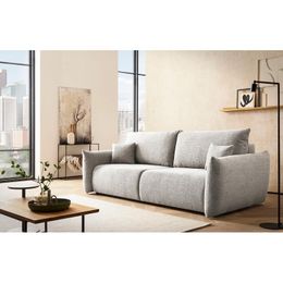 Home Affaire 3-Sitzer &raquo;MAVAS Schlafsofa mit Bettkasten&laquo; ca.240/108cm (Liegefl&auml;che 212/145 cm), Cord, Chenille, Struktur beige