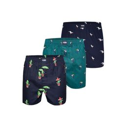 Happy Shorts Boxer shorts ' Motive ' male Blue, Green size XXL