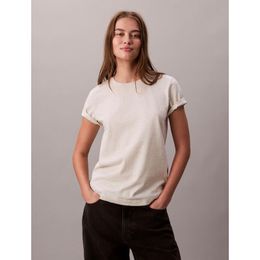 Calvin Klein Jeans Damen T-Shirt &raquo;SS MONOGRAM CREW TEE&laquo; Mit Rundhalsausschnitt XS (36)