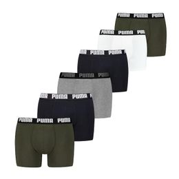 Puma Herren Puma Boxershorts &raquo;Puma MEN EVERYDAY BOXER 6P ECOM&laquo; 6er Pack, Elastischer Logobund, Stretchmaterial, ohne Eingriff XXL