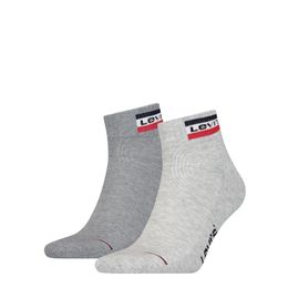 Levi's Levi's Herren Kurzsocken &raquo;LEVIS MID CUT SPRTWR LOGO&laquo; 2 Paar, weicher Cotton-Mix, elastisch 39-42