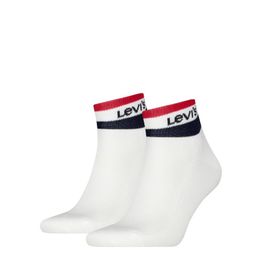Levi's Levi's Herren Kurzsocken &raquo;LEVIS MID CUT SPORT STRIPE&laquo; 2 Paar, mit gepolsterter Sohle, elastisch, Cotton-Mix 39-42