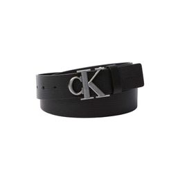Calvin Klein Herren Lederg&uuml;rtel &raquo;CK BUCKLE 40MM FIXED&laquo; Gr&ouml;&szlig;enverstellbar mit Metallschlie&szlig;e