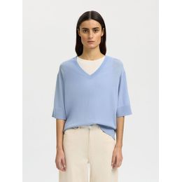 Selected Pullover Damen Gr&ouml;&szlig;e L himmelblau