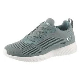Sneaker Skechers "Bobs Squad - Tough Talk", Damen, Gr. 40, gr&uuml;n, Synthetik, Textil, Schuhe Sneaker, Freizeitschuh, Halbschuh, Schn&uuml;rschuh mit Skech-Knit