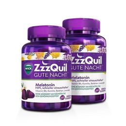 120x Wick ZzzQuil Gute Nacht Einschlafhilfe mit Melatonin 3 g