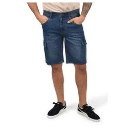 Jeansshorts Blend "BHJacko", Herren, Gr. S, US-Gr&ouml;&szlig;en, denim middleblau, Web, 98% Baumwolle, 2% Elasthan, unifarben, regular fit normal, Jeans Jeansshorts, Cargoshorts aus Denim