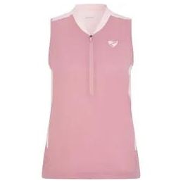 Radtrikot Ziener "NIKOLETTA-Z", Damen, Gr. 44, rosa (malve rose), Obermaterial: 85% Polyester, 15% Baumwolle; Obermaterial 2: 86% Polyester, 14% Baumwolle, Trikots