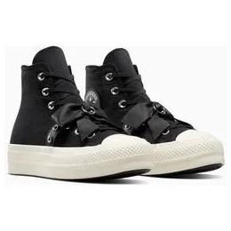 Sneaker Converse "CHUCK TAYLOR ALL STAR LIFT", Damen, Gr. 36, schwarz, silber, egret, Textil, Schuhe Sneaker