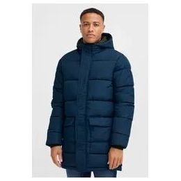 Langmantel Blend "BHZatimi", Herren, Gr. L, marineblaus, 100% Polyester, unifarben, Basic, regular fit normal, M&auml;ntel, W&auml;rmender Basic Wintermantel mit Taschen
