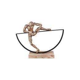 Gilde Skulptur Lifting bronzefarben - (H) 32 cm | Gr.: onesize