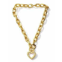 Collezione Alessandro Kurze Kette " Karabiner " in gold | Gr.: onesize