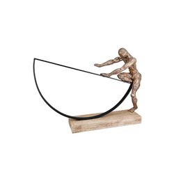 Gilde Skulptur Uphill bronzefarben - (H) 29,5 cm | Gr.: onesize