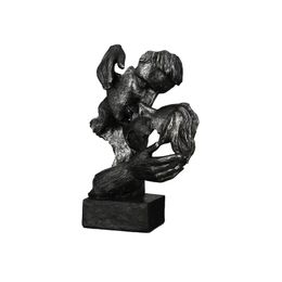 Gilde Skulptur Addiction anthrazitfarben, schwarz, silberfarben - (H) 28 cm | Gr.: onesize