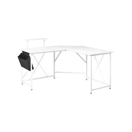 Beliani Schreibtisch TACONY in Wei&szlig; - (W) 180 x (H) 94 x (L) 140 cm | Gr.: onesize