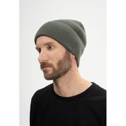 Rippstrick M&uuml;tze Style KALI in gr&uuml;n Melange | Gr.: onesize