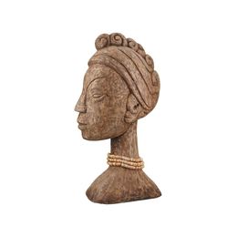Gilde Skulptur African Lady braun, naturfarben - (H) 49 cm | Gr.: onesize