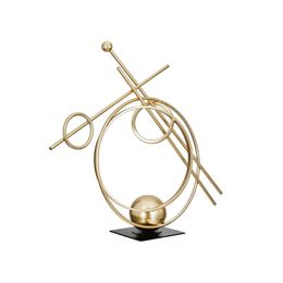 Gilde Skulptur Abstracto goldfarben - (H) 45,5 cm | Gr.: onesize