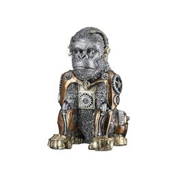 Gilde Figur Steampunk Gorilla silberfarben - (H) 31 cm | Gr.: onesize