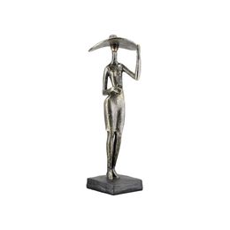 Gilde Skulptur Lady mit Hut bronzefarben - (H) 33 cm | Gr.: onesize