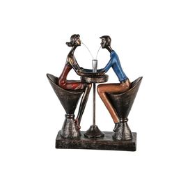 Gilde Skulptur Table for two bronzefarben - (H) 25 cm | Gr.: onesize