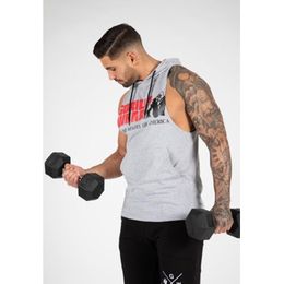 Gorilla Wear Tanktop mit Kapuze - Rogers - Grau Meliert | Gr.: S