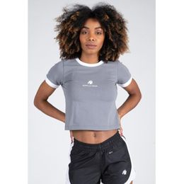 Gorilla Wear Crop Top Shirt - New Orleans - Grau | Gr.: XS