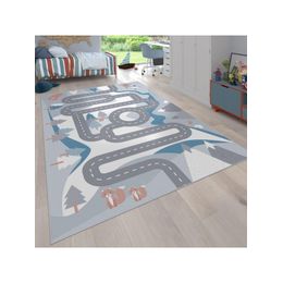 KADIMA DESIGN Kinderteppich waschmaschinenwaschbar Wald‐Stra&szlig;en Kinderzimmer in Creme | Gr.: 100 x 200 cm