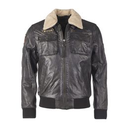 Mustang Lederblouson Karlstad in dunkelbraun | Gr.: M