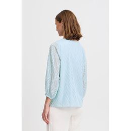 b. young Langarm-Bluse BYFRIKKE Loose fit in Kentucky Blue | Gr.: 46
