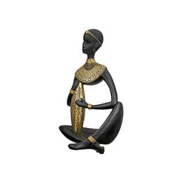 Gilde Figur Amari goldfarben, schwarz - (H) 32,5 cm | Gr.: onesize