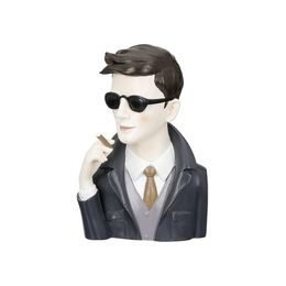 Gilde Figur Gentleman mit Zigarre grau, schwarz - (H) 25 cm | Gr.: onesize