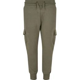 Urban Classics Herren Boys Fitted Cargo Sweatpants in olive | Gr.: 110/116