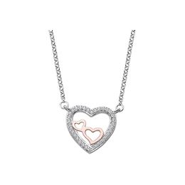 LOTUS SILVER Anh&auml;nger Silber 925 Sterling Silber Herzen Halsketten | Gr.: onesize