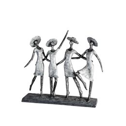 Gilde Skulptur 4 Ladys anthrazitfarben, silberfarben - (H) 34 cm | Gr.: onesize