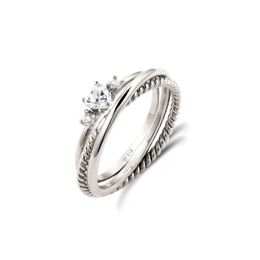 Elli Ring 925 Sterling Silber in Silber | Gr.: 52