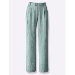 WITT Damen Schlupfhose mit modisch weiten Beinen, kalkmint, Gr&ouml;&szlig;e 40