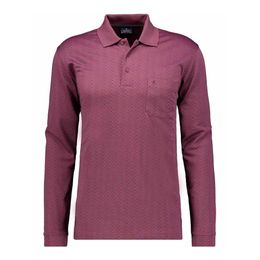 Ragman Poloshirt Jacquard in Rot | Gr.: XL