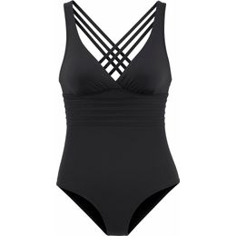Lascana Damen Badeanzug, schwarz, Gr&ouml;&szlig;e 40C