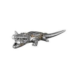 Gilde Figur Steampunk crocodile silberfarben - (H) 14,5 cm | Gr.: onesize