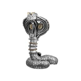 Gilde Figur Steampunk Cobra silberfarben - (H) 30,5 cm | Gr.: onesize