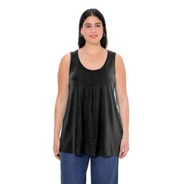 Ulla Popken Strick-Top in schwarz | Gr.: 54-56