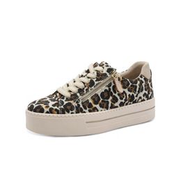 Jana Shoes sportlicher Schn&uuml;rer in Beige | Gr.: 40