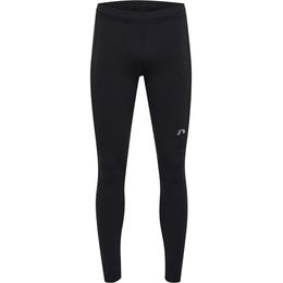 Newline Verstellbare Taille Leggings Reflektierend Logo Men's Core Herren in BLACK | Gr.: M