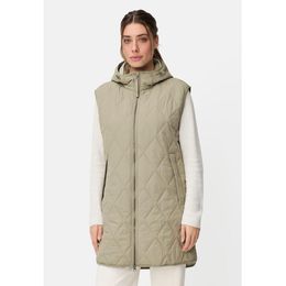 Camel Active Lange Weste mit Kapuze in Salbei | Gr.: 44