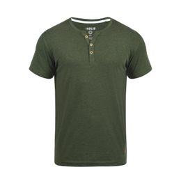 !Solid Rundhalsshirt SOLID "Rundhalsshirt SDVolker", Herren, Gr. M, gr&uuml;n (climb mel), Obermaterial: 60% Baumwolle CO. 40% Polyester PES., Shirts Rundhalsshirt