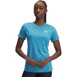 Under Armour Sportshirt "Tech SSC-Twist" in Blau | Gr.: S