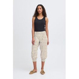 Pulz Pants Suiting PZJILL regular fit in Off White Black Graphic Print | Gr.: L