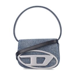 Diesel Hobo Bags - 1Dr Sun-Faded Denim Bag - Gr. unisize - in Grau - f&uuml;r Damen