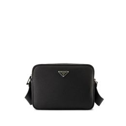 Prada Hobo Bags - Leather Shoulder Bag - Gr. unisize - in Schwarz - f&uuml;r Damen